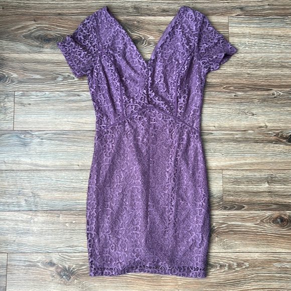Dynamite | Dresses | Nwt Dynamite Purple Lace Dress | Poshmark